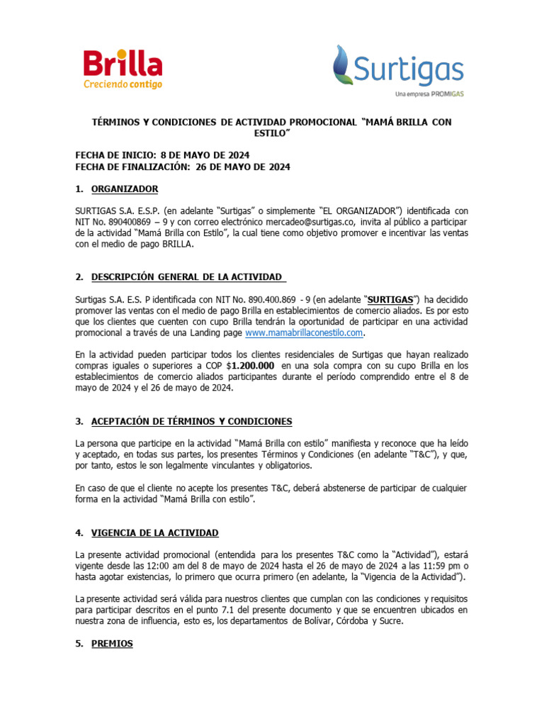 Promoción Mamá Brilla con Estilo 2024 | PDF