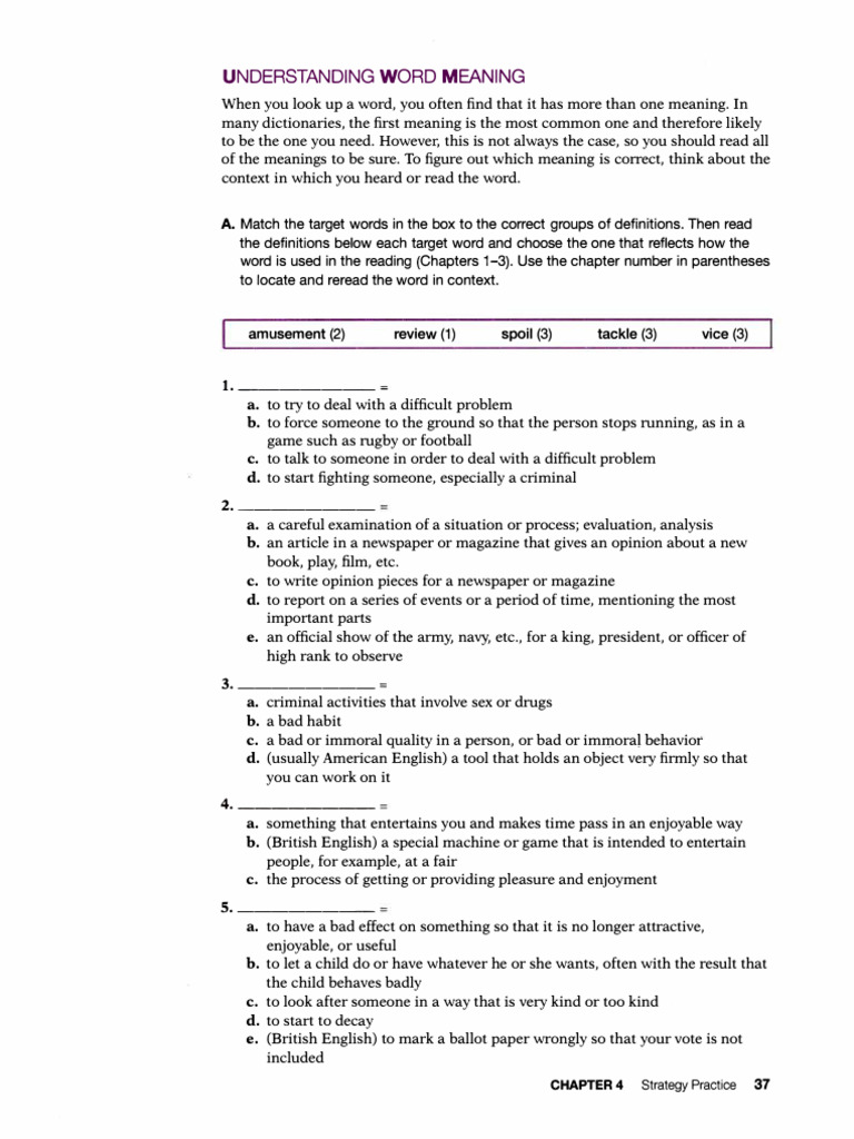1schmitt Diane Focus On Vocabulary 1 Bridging Vocabulary-54 | PDF | Human Communication | Cognition