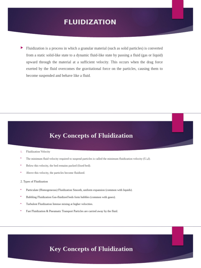 Fluidization Presenatation | PDF | Fluidization | Density