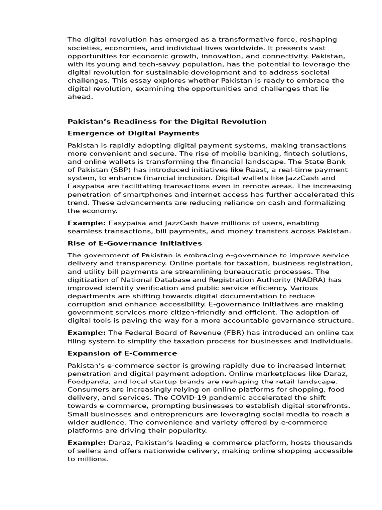 Is Pakistan ready for digital revolution | PDF | Computer Security | Security