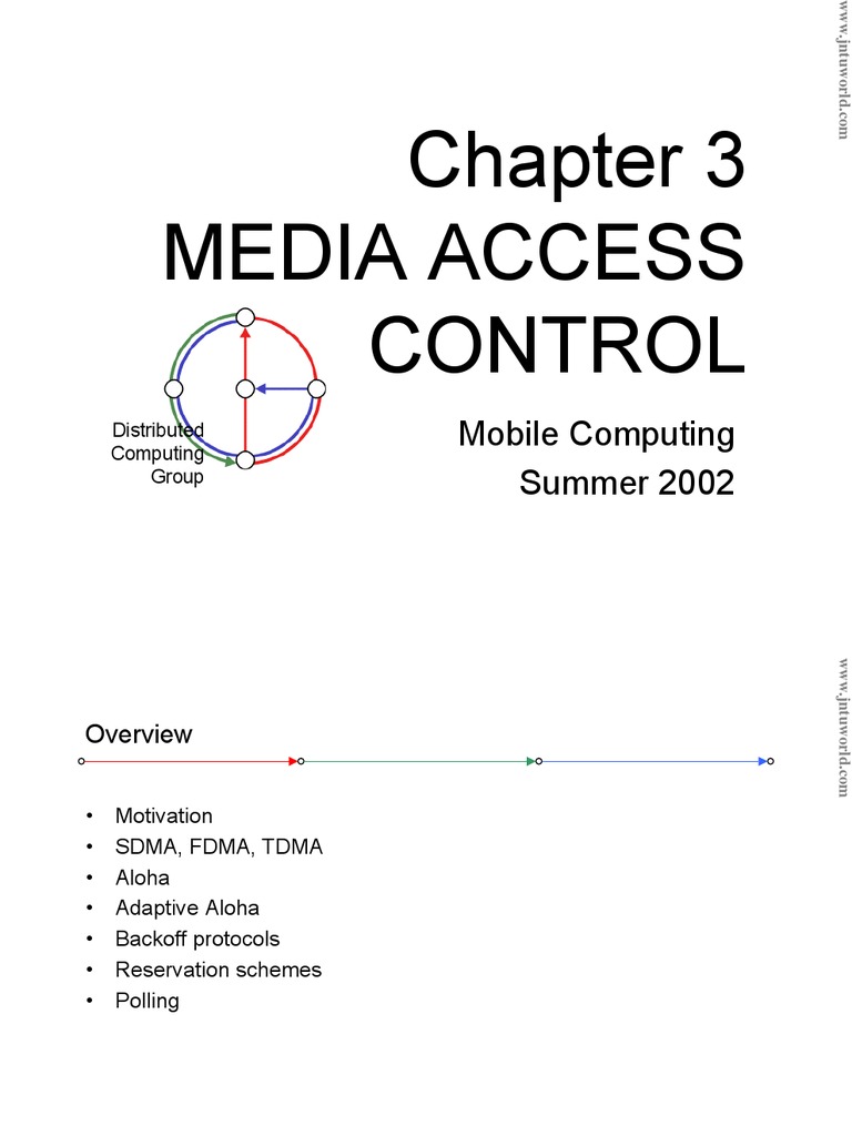 Chapter 3 Media Access Control Original | PDF | Channel Access Method ...