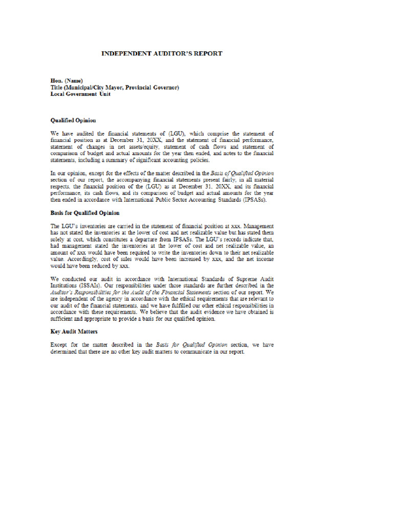 Modified Opinion | PDF
