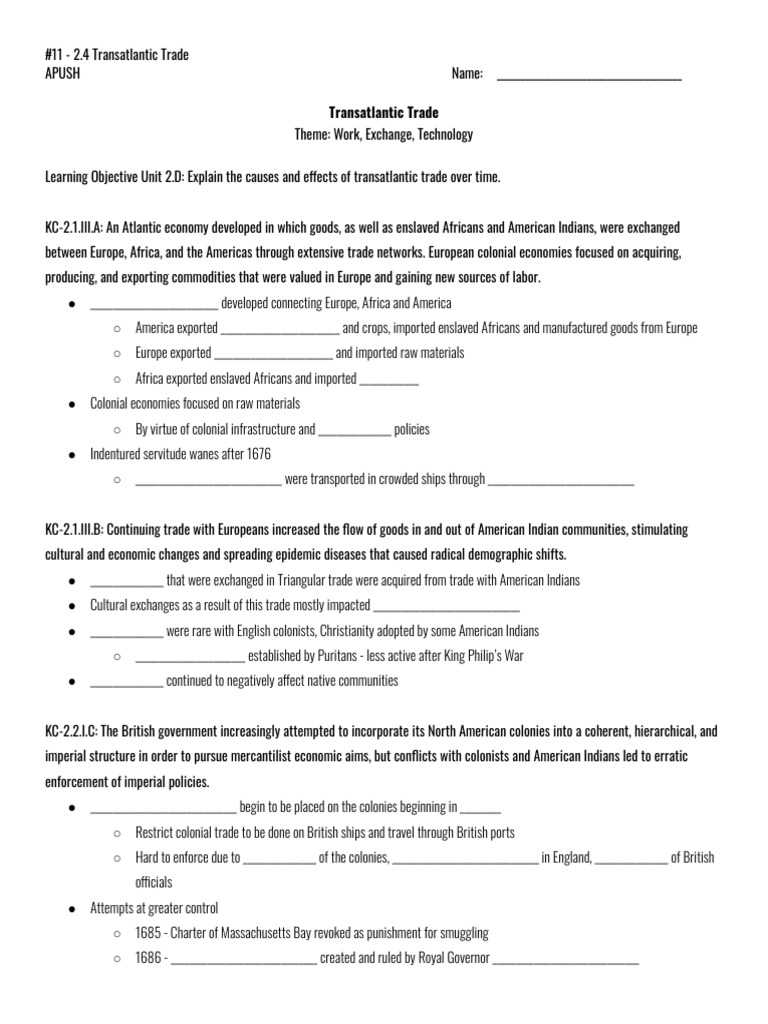 (UPDATED) +#11+-+2 4+Transatlantic+Trade | PDF | Atlantic Slave Trade ...