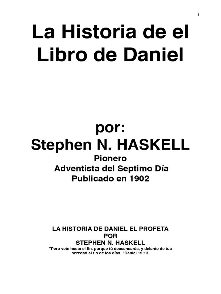 Libro de Daniel (Haskell) | PDF | Daniel (figura bíblica ...