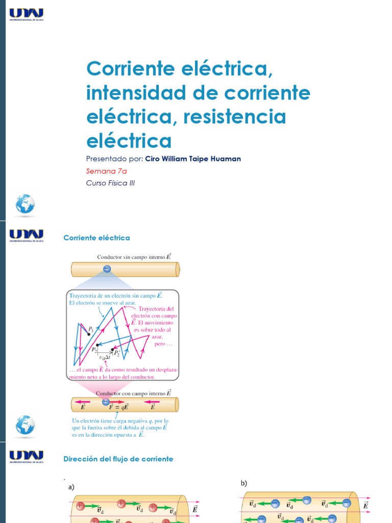 Semana 07a-Corriente Electrica - Intensidad de Corriente Electrica ...