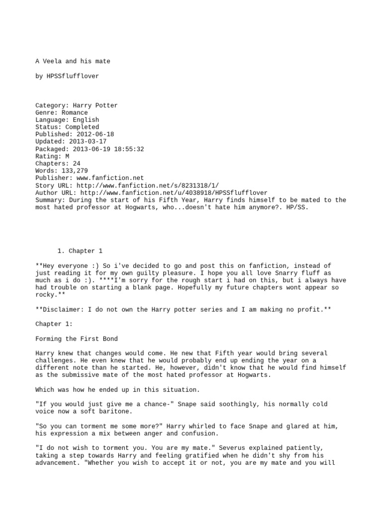 Harry Potter - HPSSflufflover - A Veela and His Mate | PDF