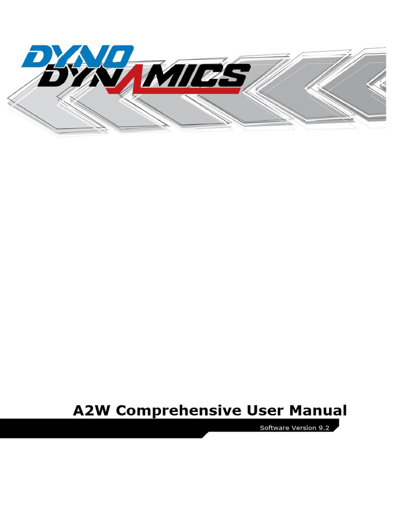 A2W User Manual V9.2 | PDF | Window (Computing) | Mains Electricity