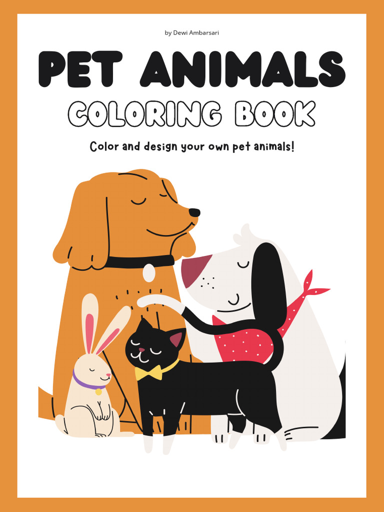 Bonus Pet Animals Coloring Book by Dewi Ambarsari | PDF