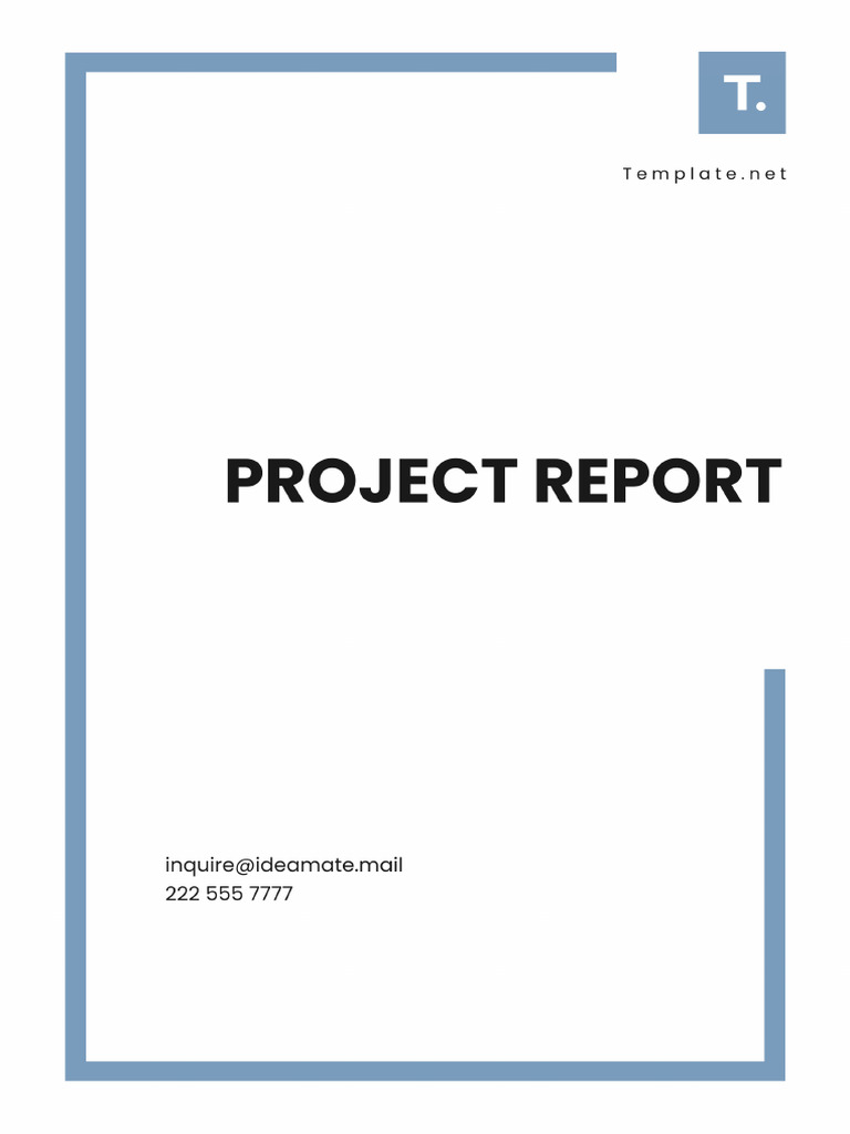 Project Report Template | PDF