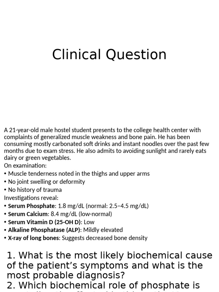 Clinical Question 1 | PDF