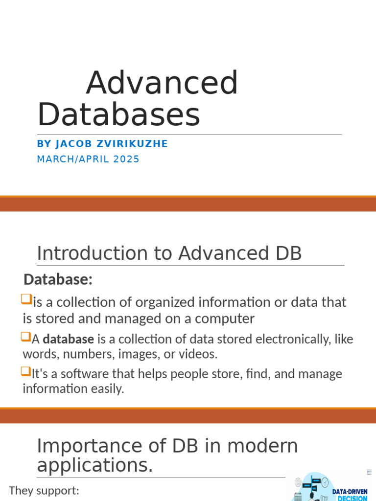 Advanced Database Totorials 1 | PDF | Database Index | Databases