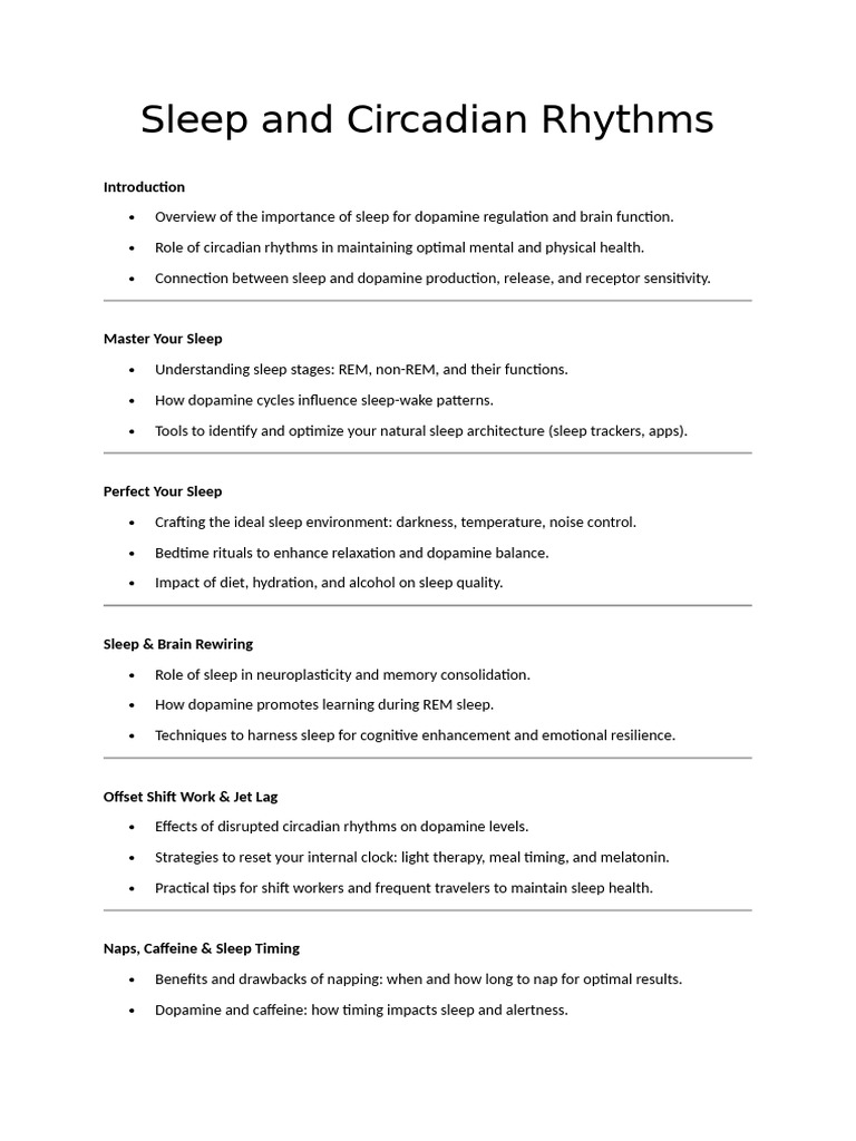 Sleep and Circadian Rhythms | PDF | Sleep | Circadian Rhythm