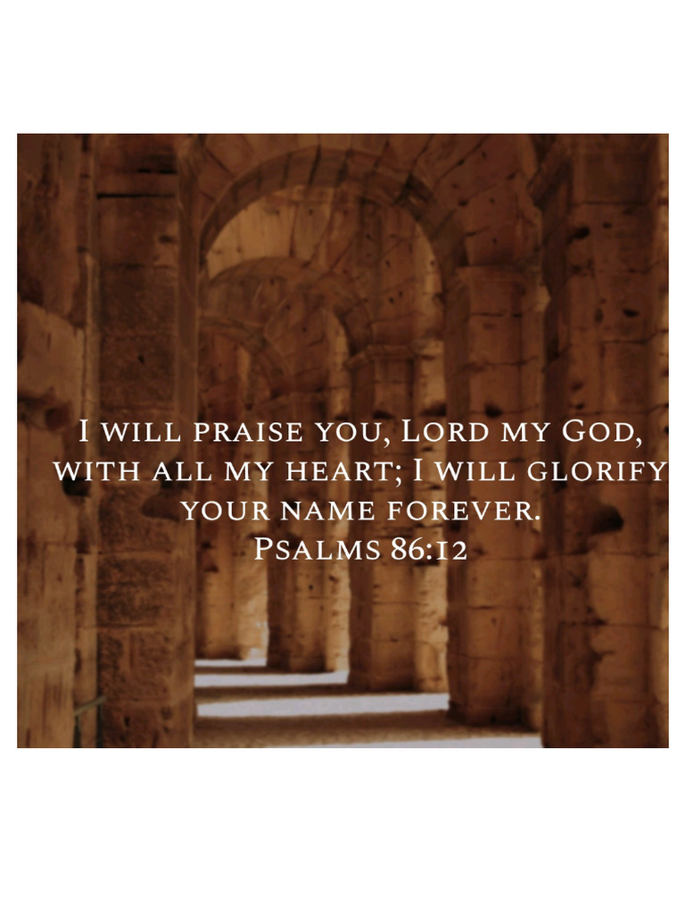 Psalms 8612 | PDF