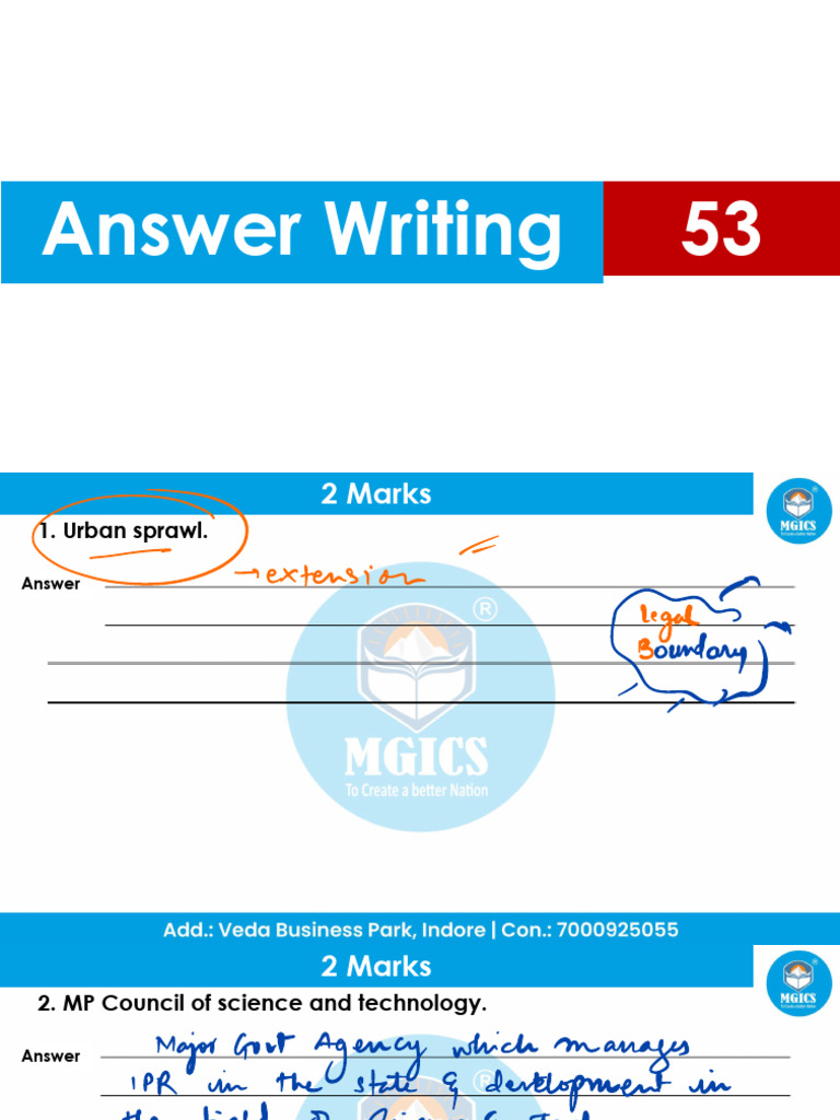 DAy - 54 Answer Writing (24-05-2025) | PDF