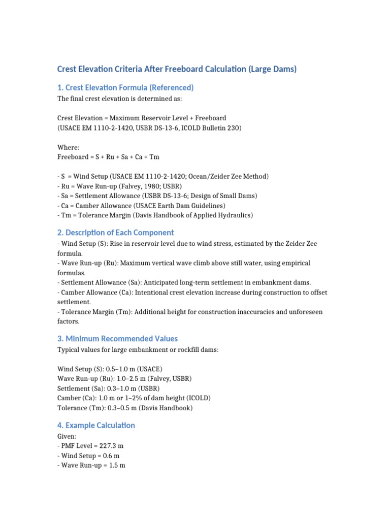 Crest_Elevation_Criteria_Freeboard | PDF