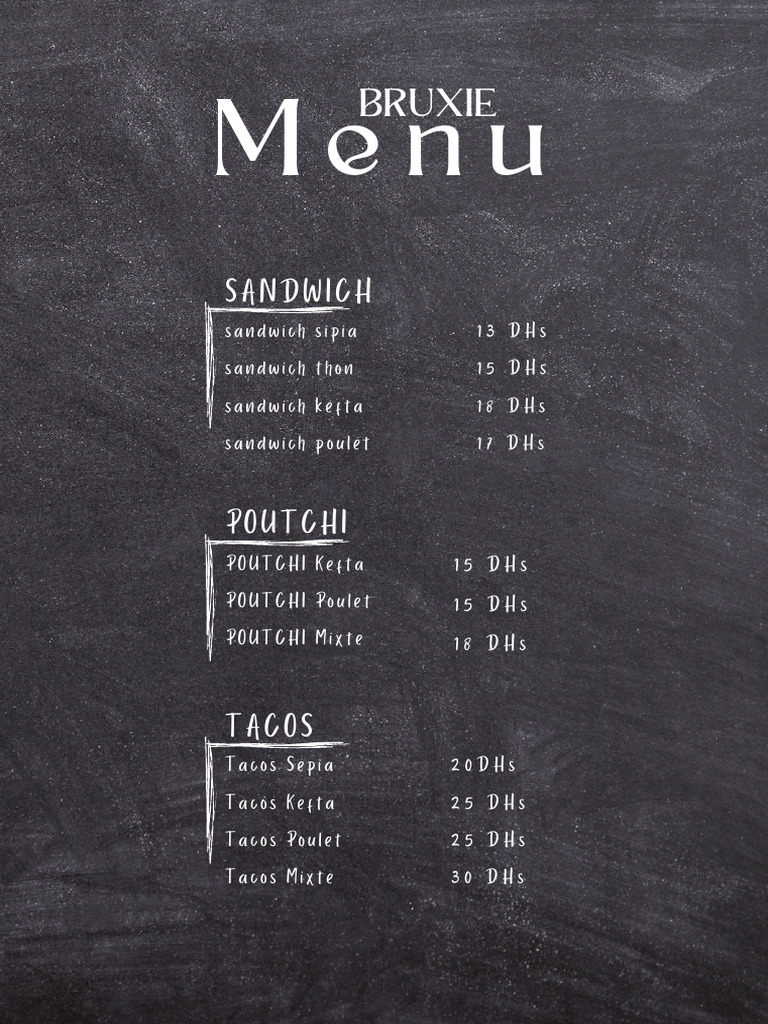 Grey Brown Illustration Fast Food Menu | PDF
