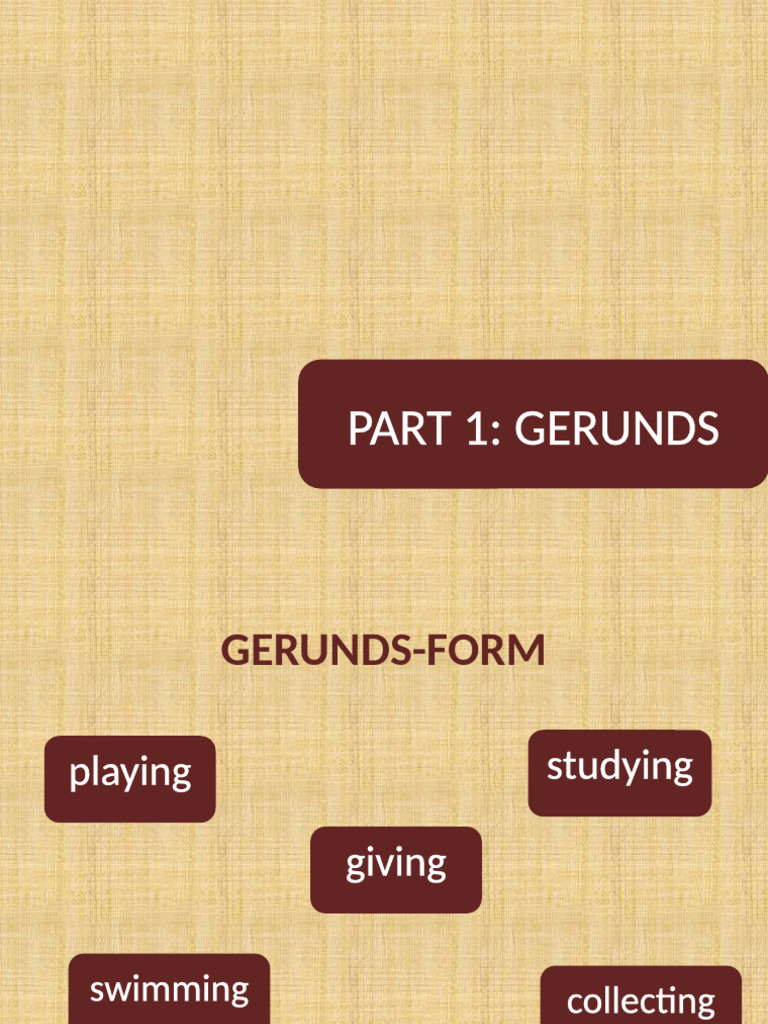 Gerunds | PDF
