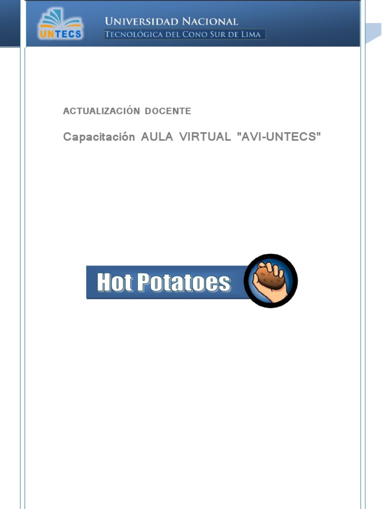 Manual Hot Potatoes | PDF | Software | Red mundial