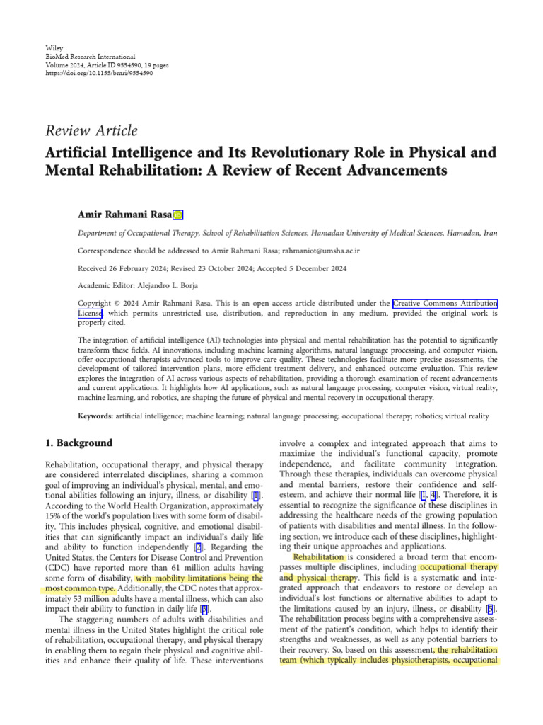 Artificial Intelligence and Its Revolutionary Role in Physical And ...