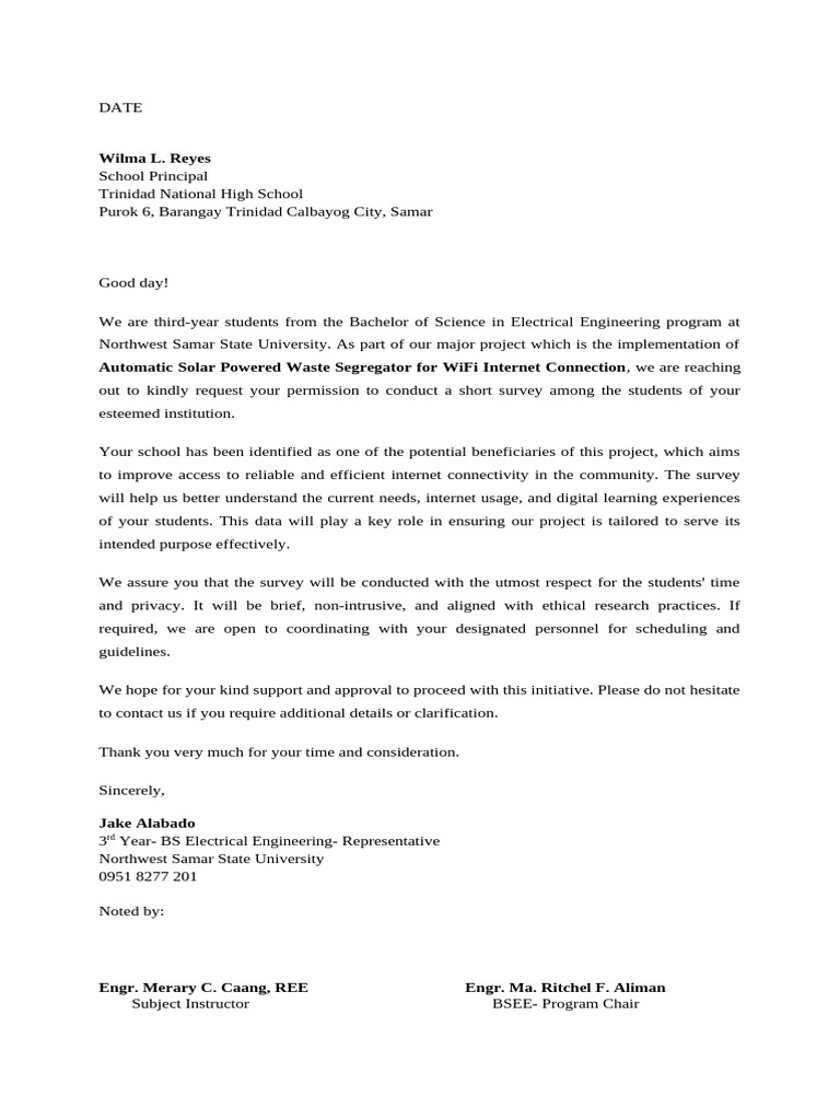Letter Approval School | PDF