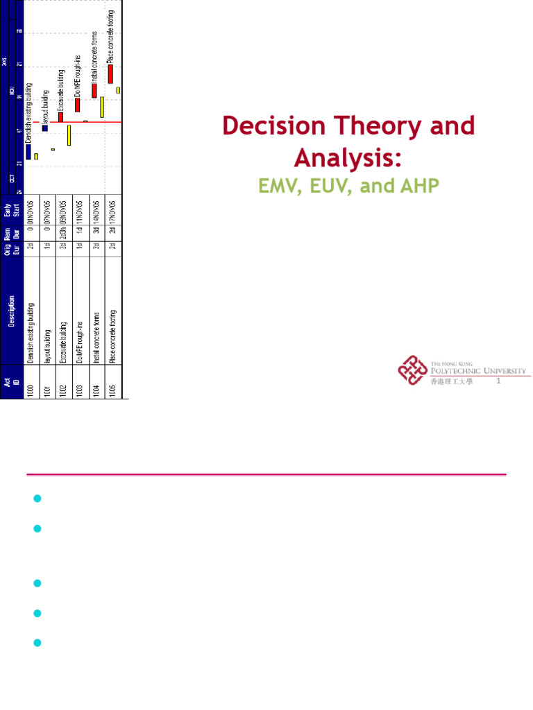 CSE422 Class 8 Decision Theories | PDF | Matrix (Mathematics) | Applied Mathematics