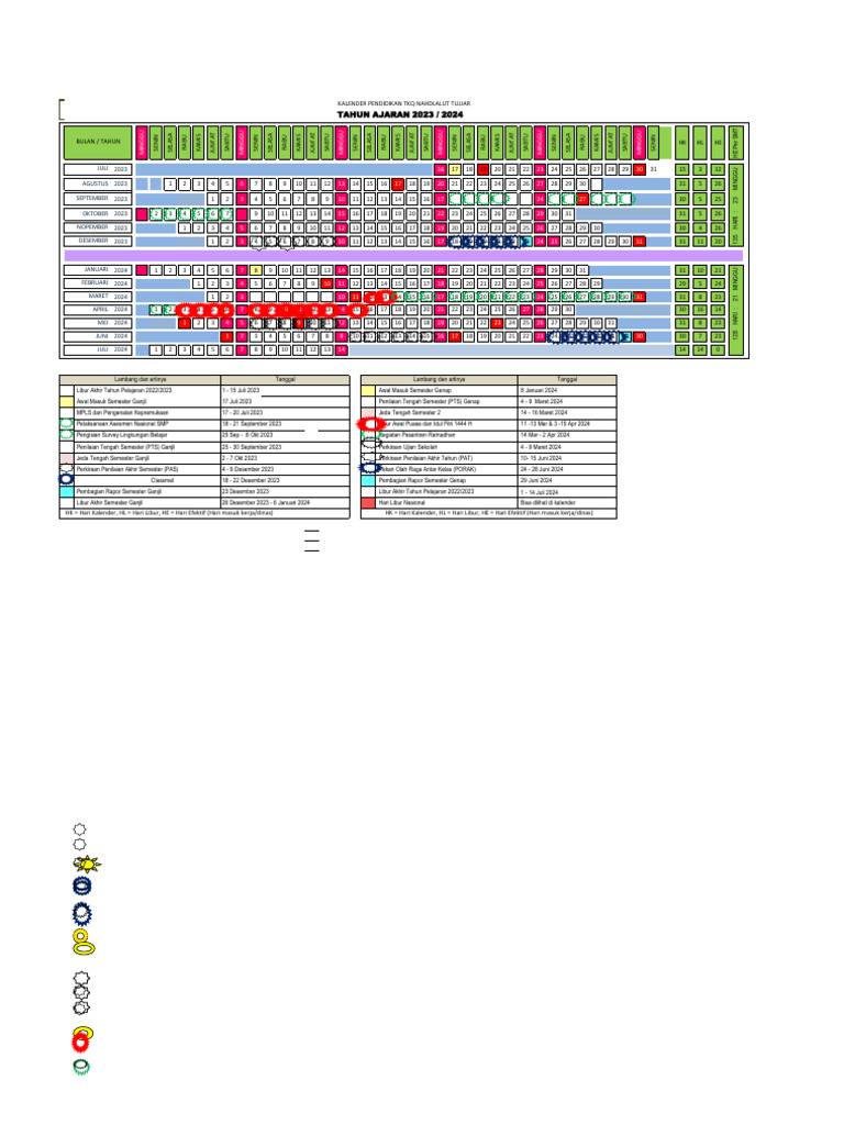 Kalender Pendidikan 2023/2024 | PDF