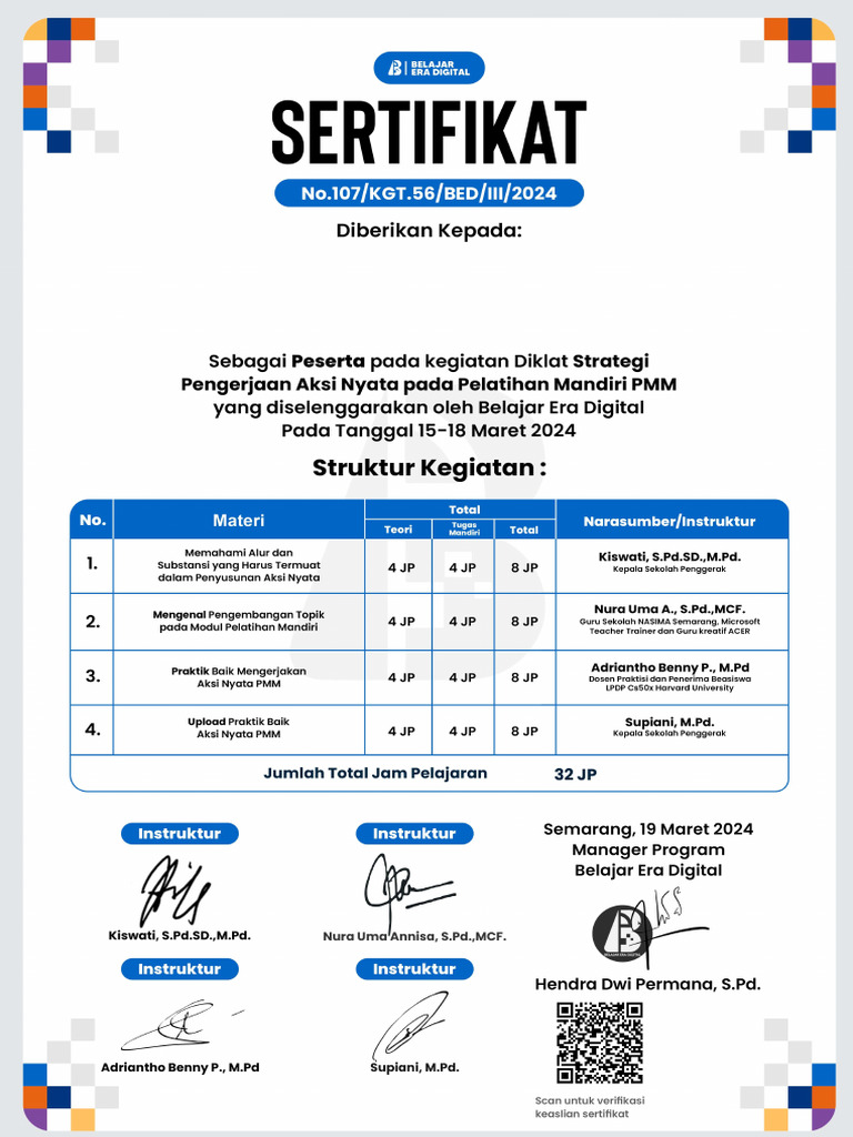 Sertifikat - Nani Suparni, S.Pd-1 | PDF