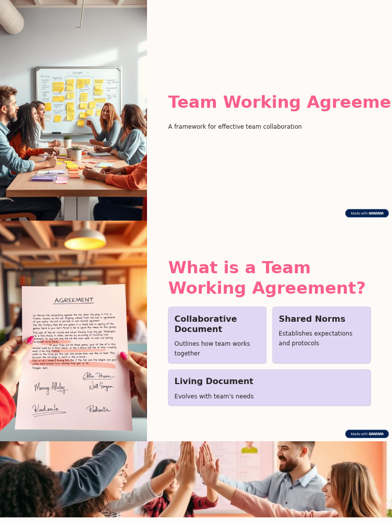 Team Working Agreement | PDF