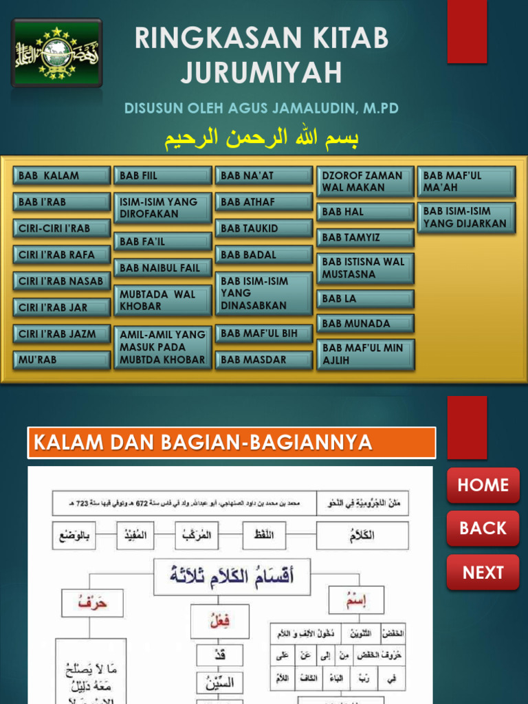 Ringkasn Kitab Aj Jurumiyah | PDF