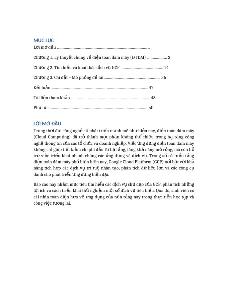 BaoCao GCP Partial | PDF