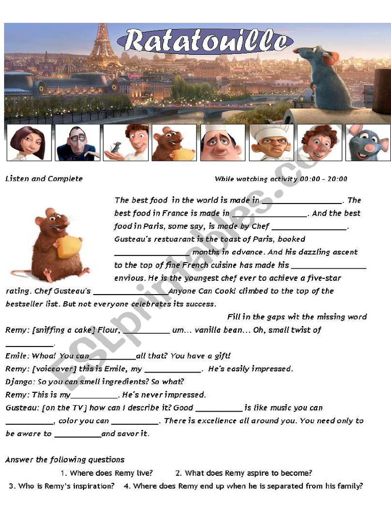 Movie Worksheet | PDF