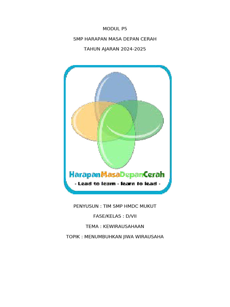 Modul P5 Kewirausahaan SMP | PDF