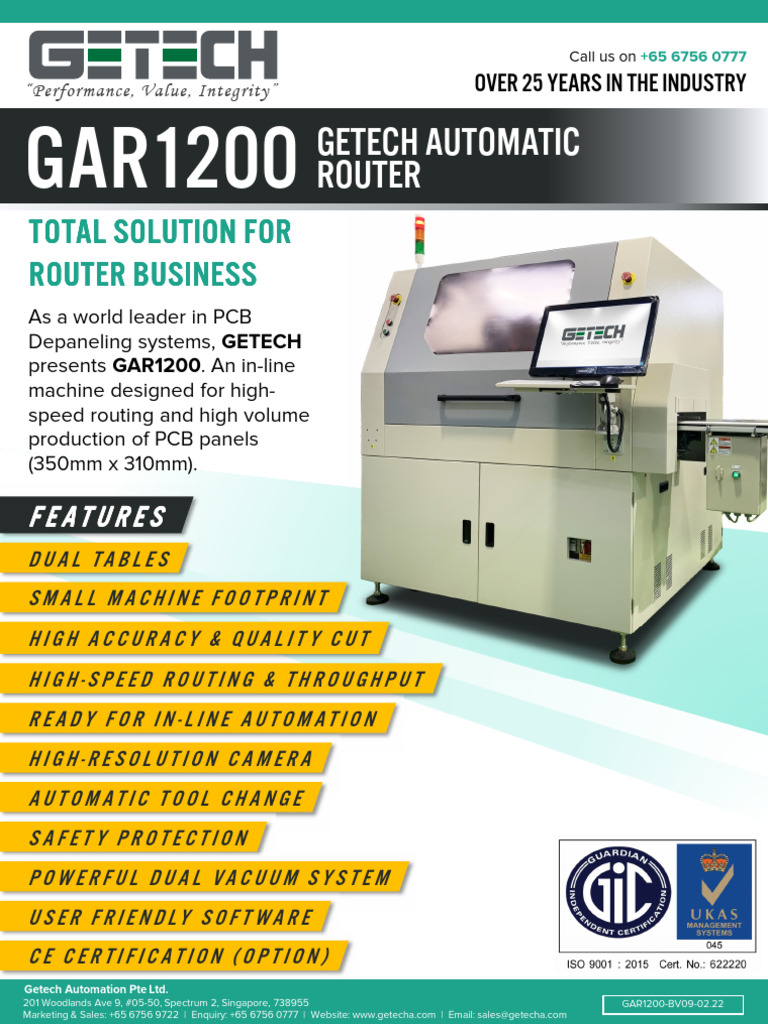 GAR1200 Router Machine Overview | PDF | Mechanical Engineering ...