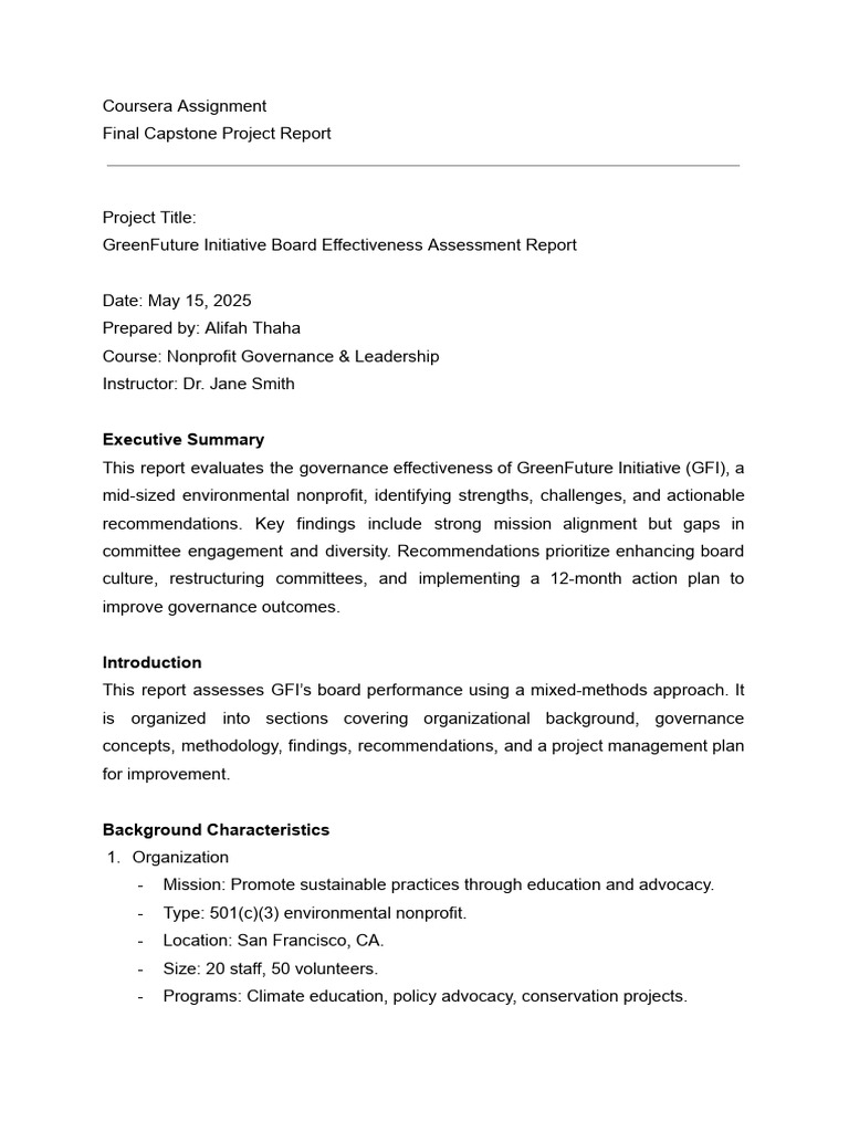 ANRT - Coursera Final Capstone Project Report | PDF | Governance | Nonprofit Organization