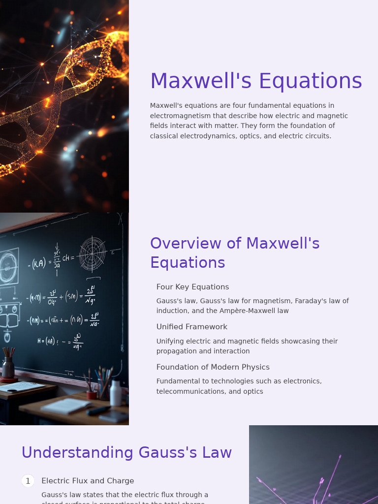 Maxwell's Equations | PDF | Magnetic Field | Electromagnetic Induction