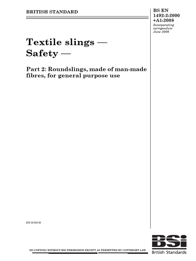BS 1492-2-2000 | PDF
