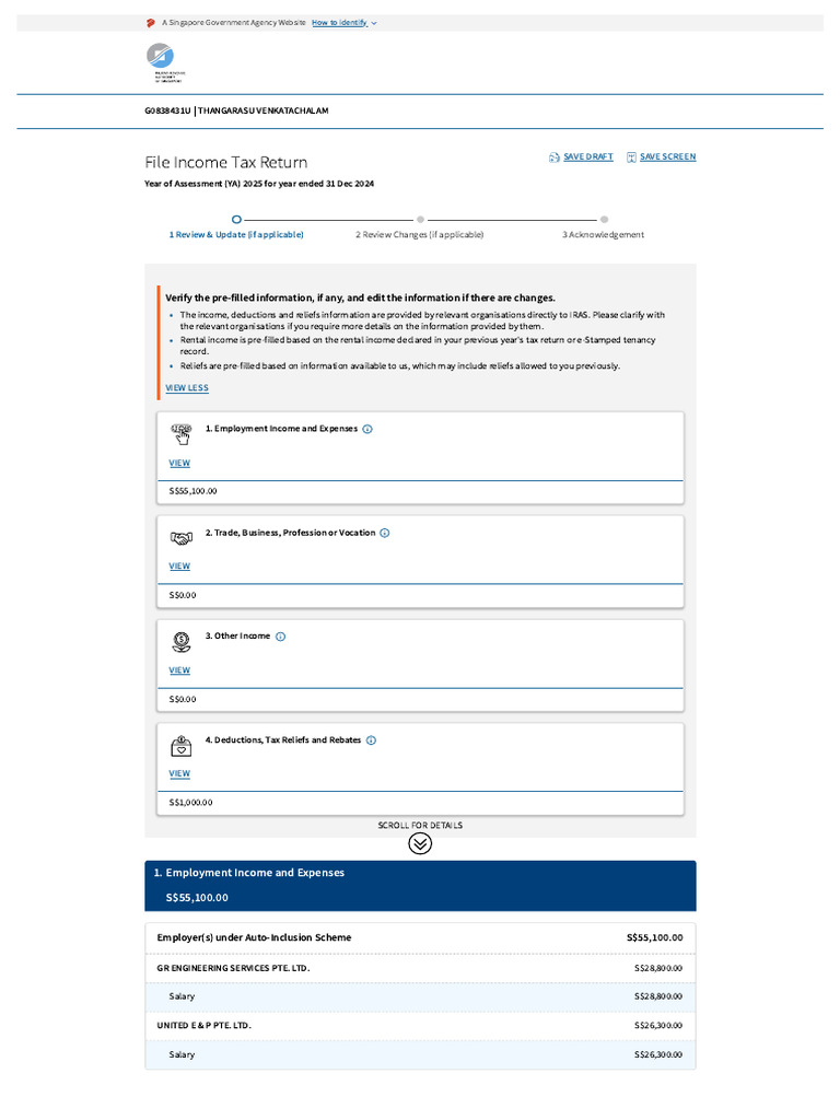 MTP - File Income Tax Return - Review & Update (If Applicable) | PDF ...