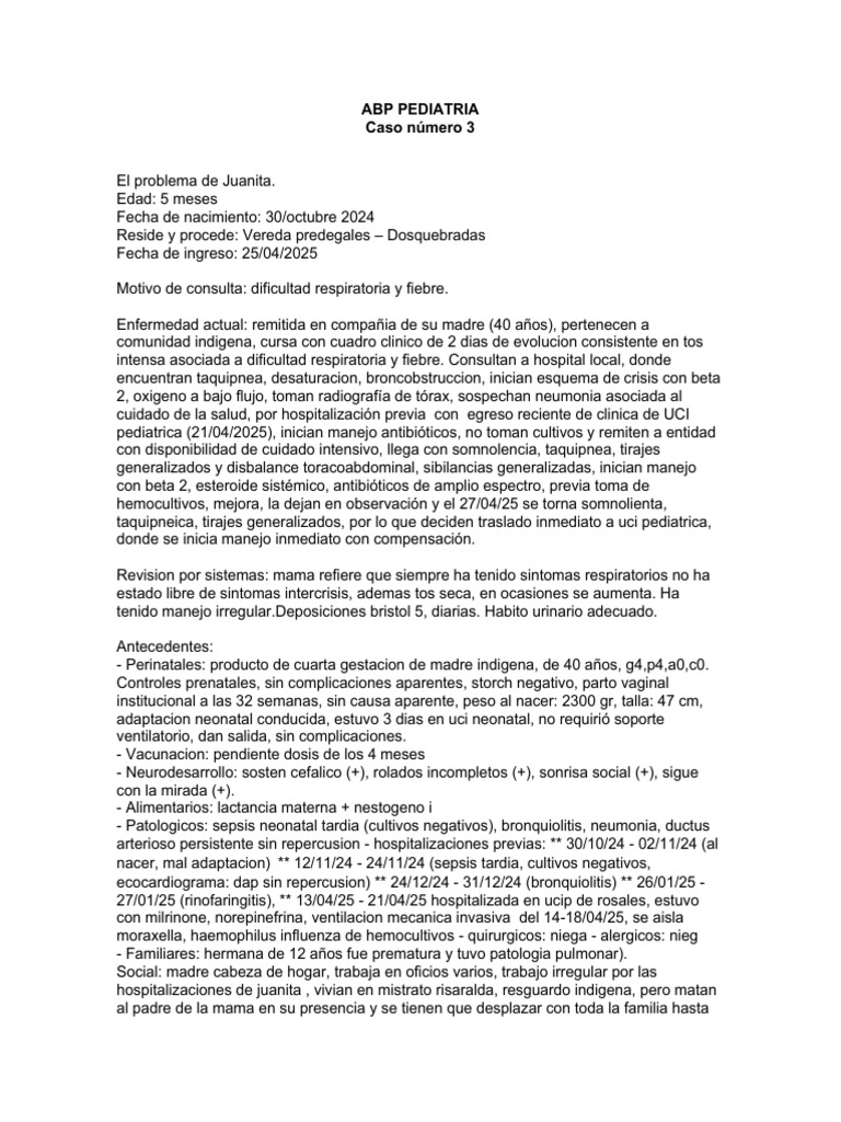 ABP Caso 3 | PDF | Neumonía | Especialidades Medicas