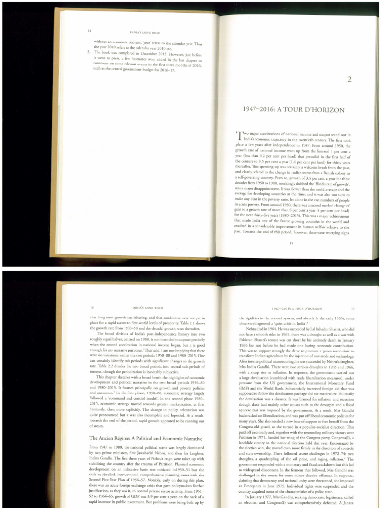 Vijay Joshi CH 2 - A Tour D'Horizon | PDF