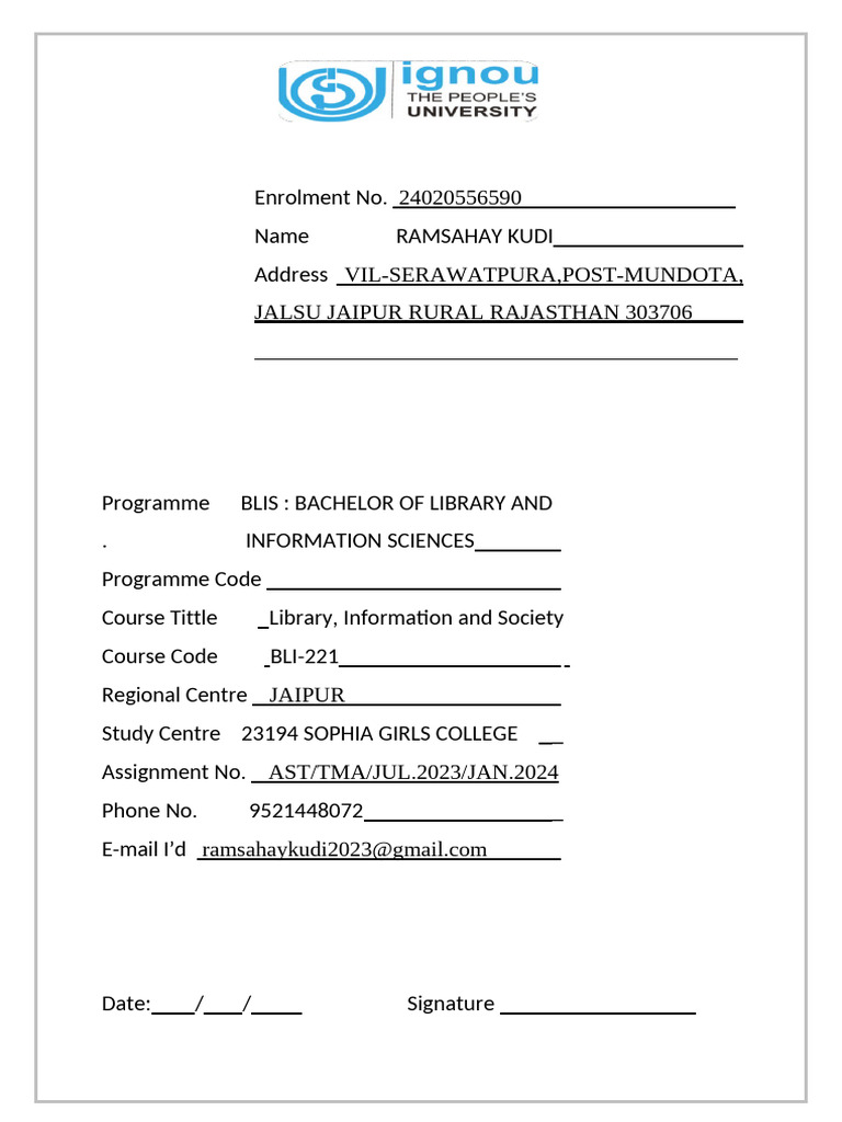 IGNOU-Assignment-Front-Page-IGNOUBANK.COM_ | PDF