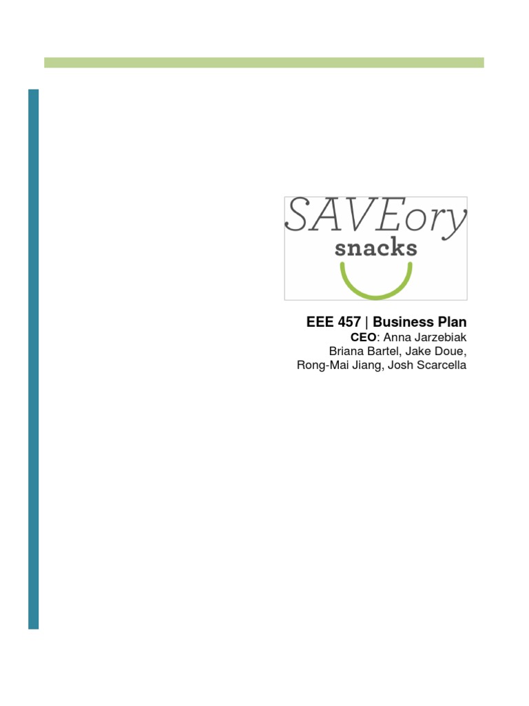 Healthy Snack Business Plan Overview | PDF | Healthy Diet | Foods