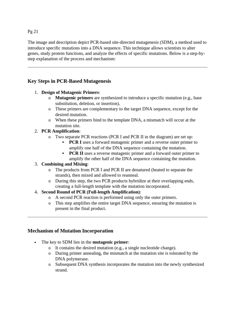 PCR Techniques and Applications in Molecular Biology and Diagnostics | PDF | Polymerase Chain ...