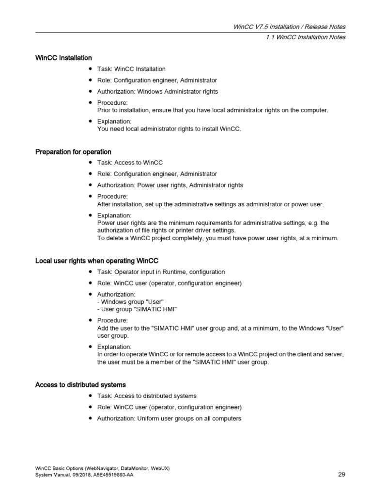 WinCC7.5 BasicOptions - PDF Page 29 | PDF | Microsoft Windows | Operating System Families