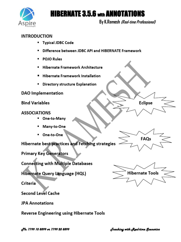 Hibernate Curriculum | PDF
