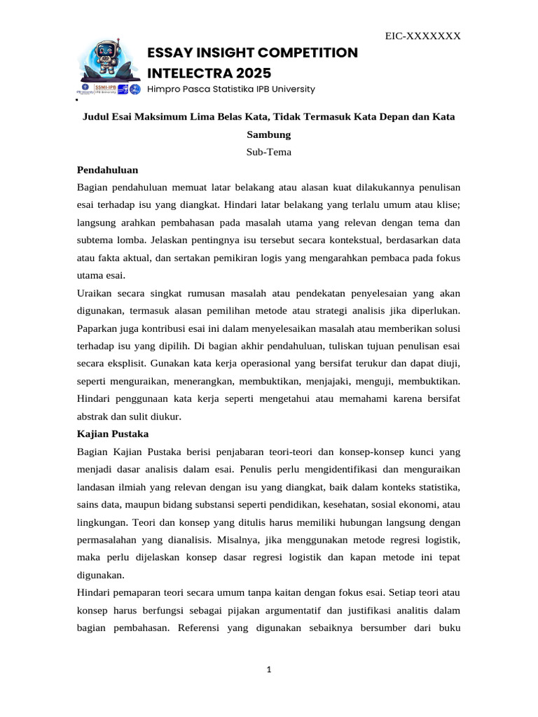 Template Esai-EIC | PDF