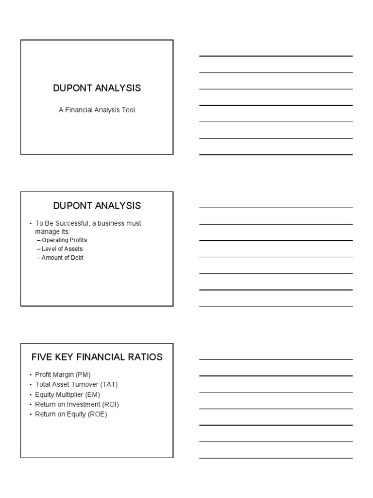 Dupont Analysis: Key Financial Ratios | PDF | Business
