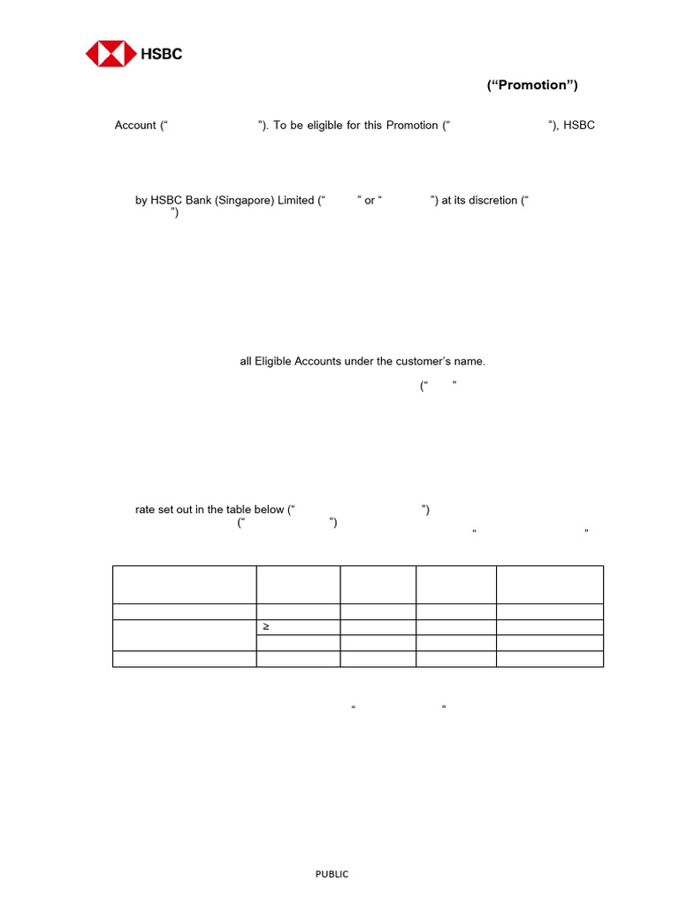 HSBC Ega Bonus Interest Promotion TC - 20250101 | PDF | Interest | Banks