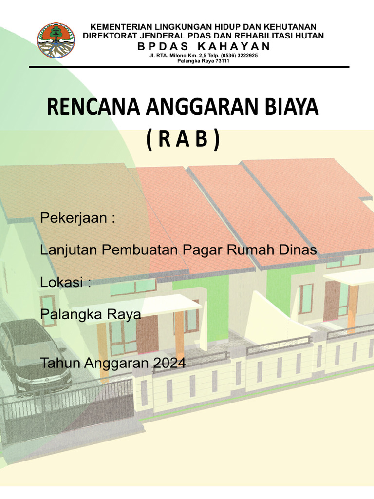 RAB Pembuatan Pagar Rumah Dinas | PDF
