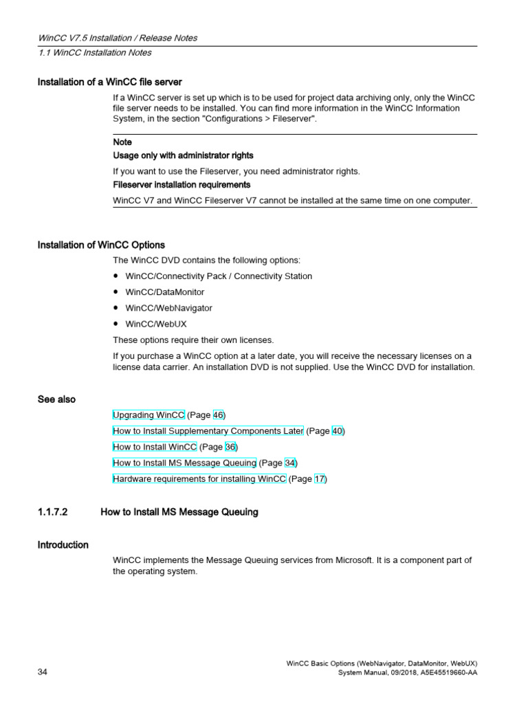 WinCC7.5 BasicOptions - PDF Page 34 | PDF