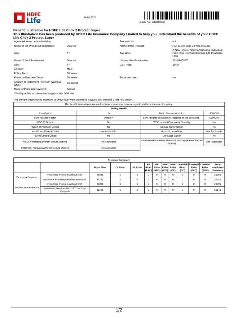 Illustration - 2025-05-14T202145.695 | PDF | Insurance | Life Insurance